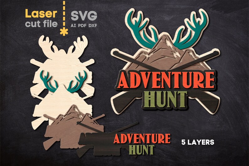 Hunting SVG Bundle Laser Cut File for Glowforge Cricut Hunting - Etsy