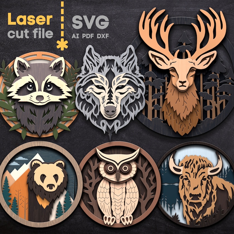 Animal Svg Files - Etsy