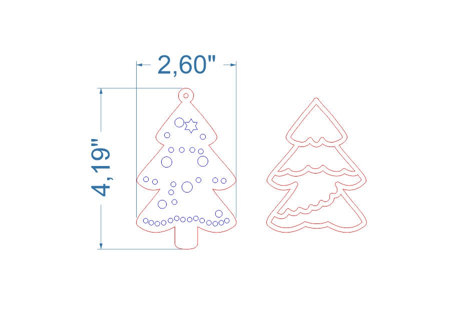 Christmas Gingerbread Tree Toy SVG Bundle. Laser Cut File for Glowforge ...