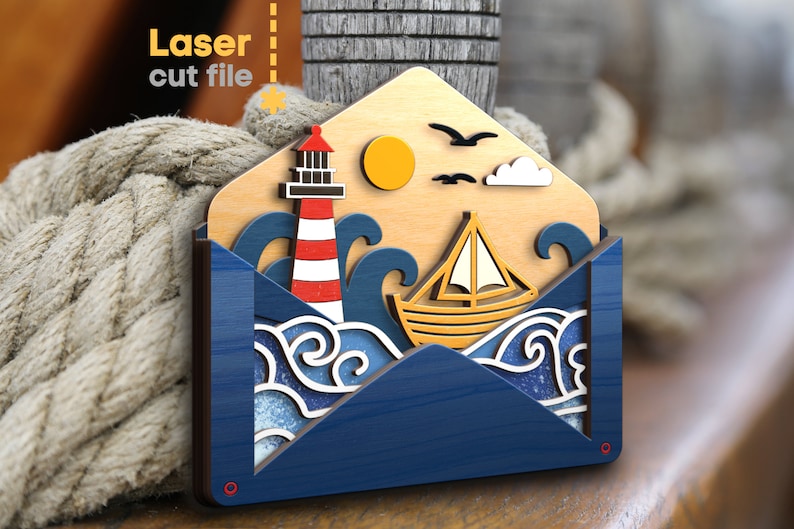 Sea Ornaments SVG Bundle. Laser Cut File for Glowforge, Ocean ...