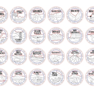 63 USA National Parks SVG Bundle. Laser Cut File for Glowforge, Nature ...
