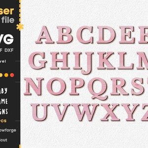 Baby Name Sign SVG Bundle. Laser Cut File for Glowforge Set - Etsy