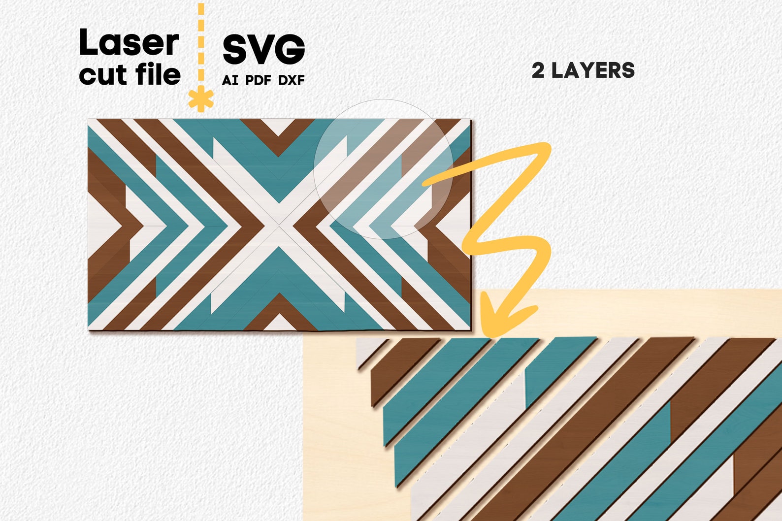 Decorative Panel SVG. Laser Cut File for Glowforge Slats on - Etsy