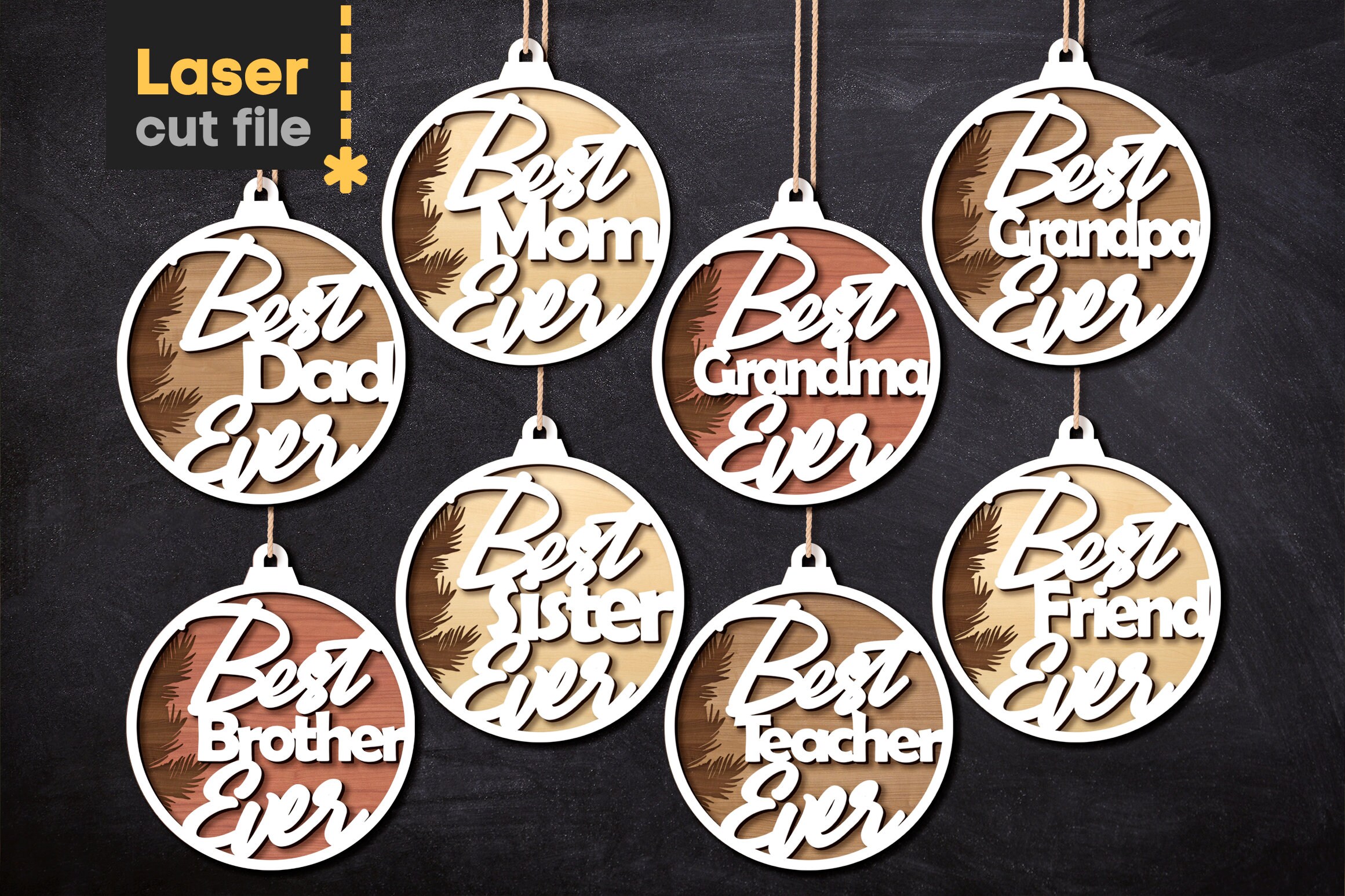 Christmas Tree Toys SVG Bundle Laser Cut File for Glowforge - Etsy