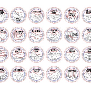 63 USA National Parks SVG Bundle. Laser Cut File for Glowforge, Nature ...