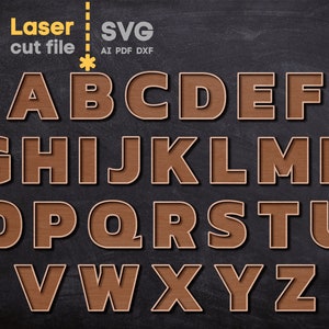 Alphabet Piggy Bank SVG Laser Cut File for Glowforge Name Coin Bank ...