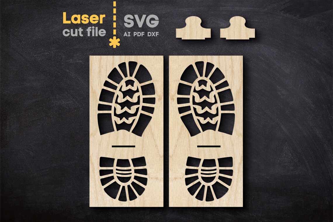 Santa's Footprint SVG. Laser Cut File for Glowforge Cricut. Merry ...