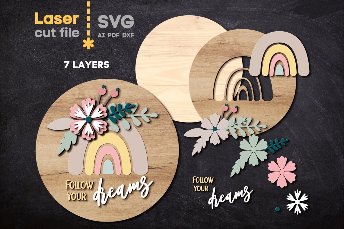 Baby Name Sign SVG Bundle. Laser Cut File Unicorn Rainbow - Etsy