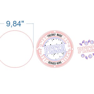 Pizza SVG. Laser Cut File for Glowforge, Fast Food, Freshly Made ...