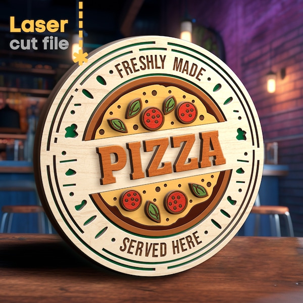 Laser Cut File for Pizza - Etsy