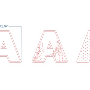 Pumpkin Alphabet SVG. Laser Cut File for Glowforge Cricut, Autumn Fall ...