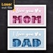 Mom Dad SVG Bundle. Laser Cut File for Glowforge Cricut, Mother's Day ...