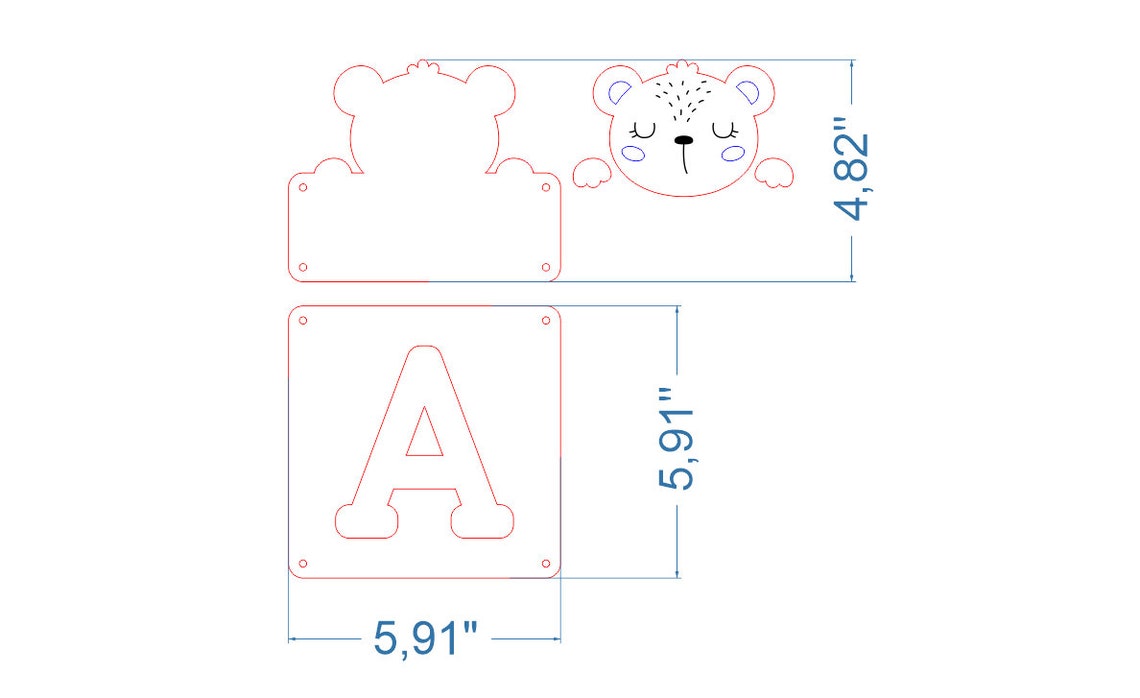 Baby Name Sign SVG Bundle. Laser Cut File for Glowforge Set - Etsy