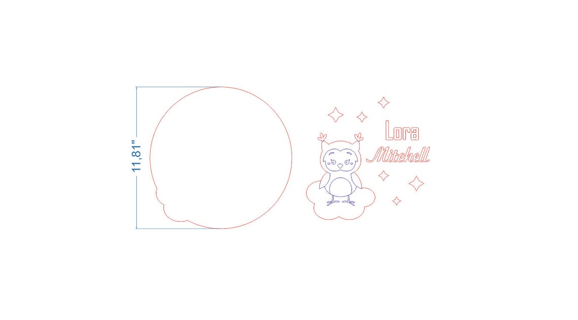 Baby Name Sign SVG Bundle. Laser Cut File for Glowforge Set - Etsy