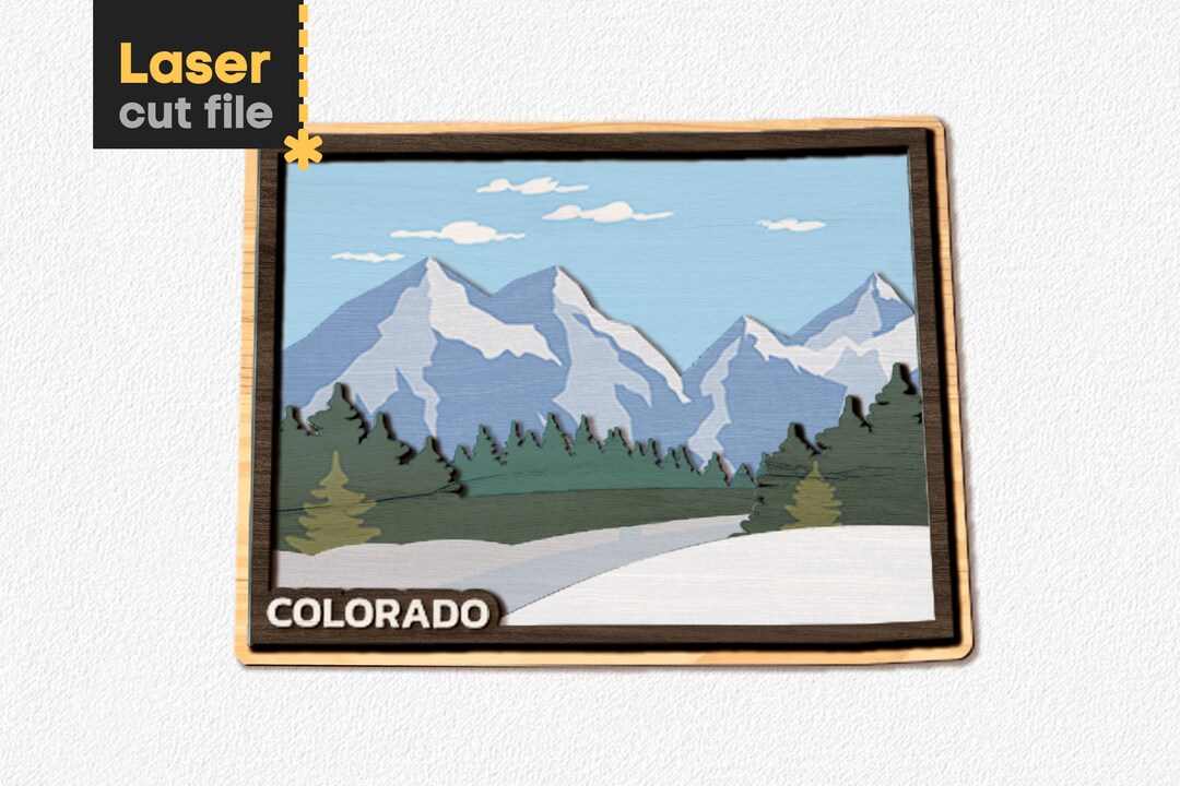 Colorado SVG. Laser Cut File for Glowforge Cricut Silhouette, American ...