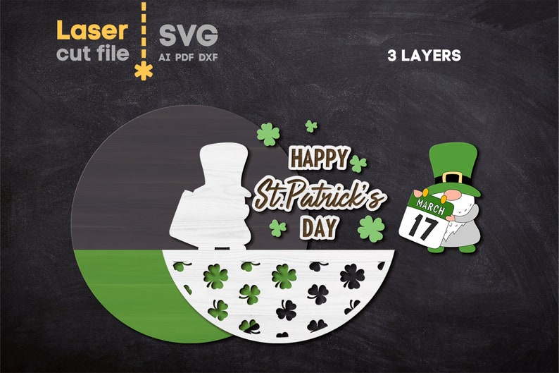 St.patrick's Day Bundle SVG. Laser Cut File for Glowforge - Etsy