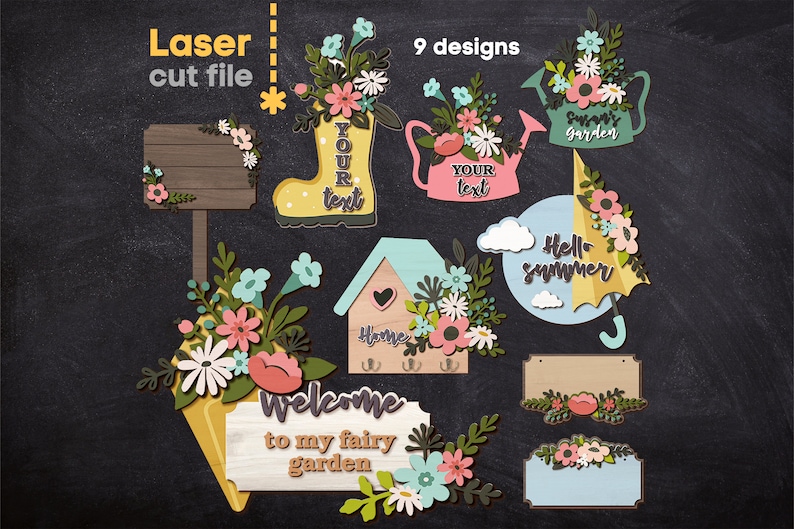 Spring SVG Bundle. Laser Cut File for Glowforge Cricut - Etsy