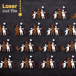 Family Key Holder SVG Bundle. Laser Cut File for Glowforge, Key Hanger ...