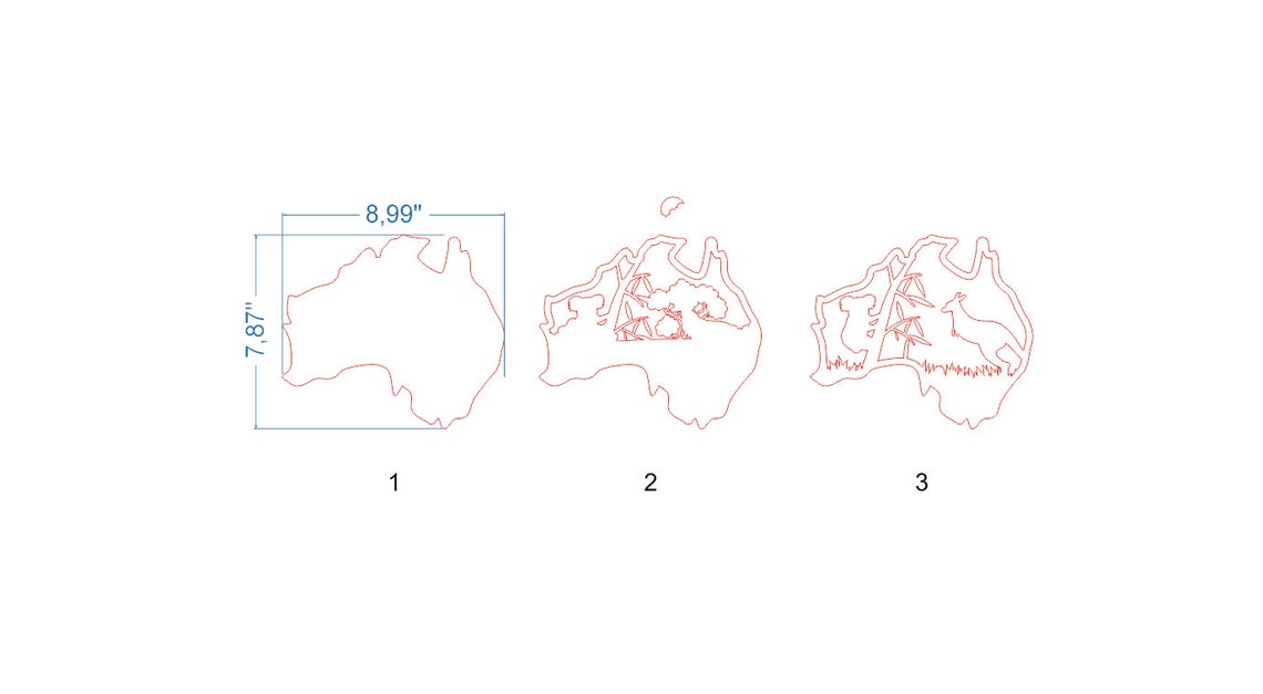 Continents SVG Bundle Laser Cut File Glowforge Cricut South - Etsy