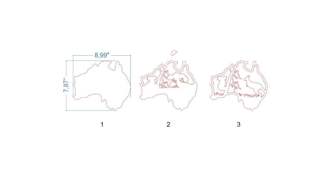 Continents SVG Bundle Laser Cut File Glowforge Cricut South - Etsy