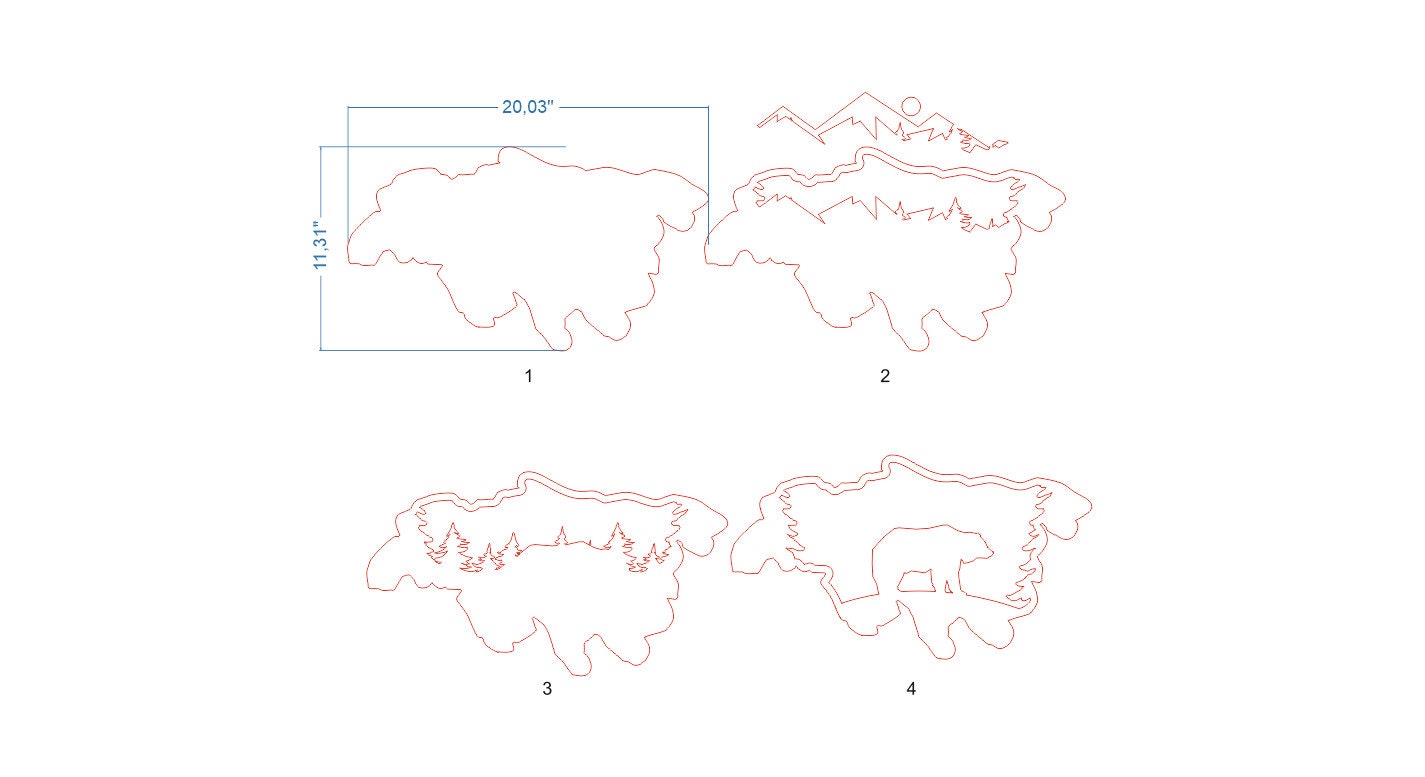 Continents SVG Bundle Laser Cut File Glowforge Cricut South - Etsy