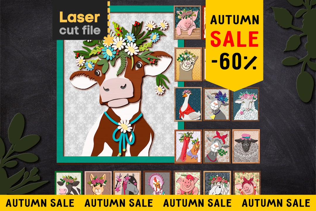 Ferme SVG Bundle fichier découpé au Laser pour Glowforge ferme - Etsy ...