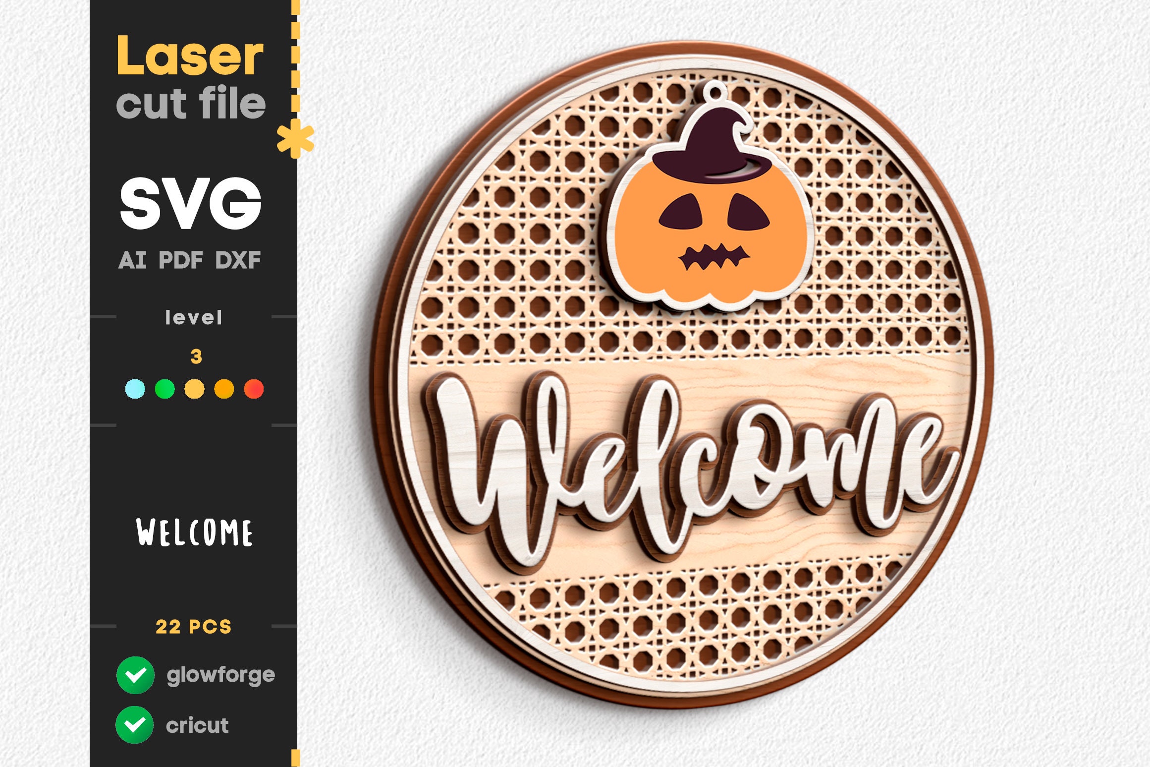 Welcome Sign SVG Bundle Laser Cut File for Glowforge Cricut - Etsy