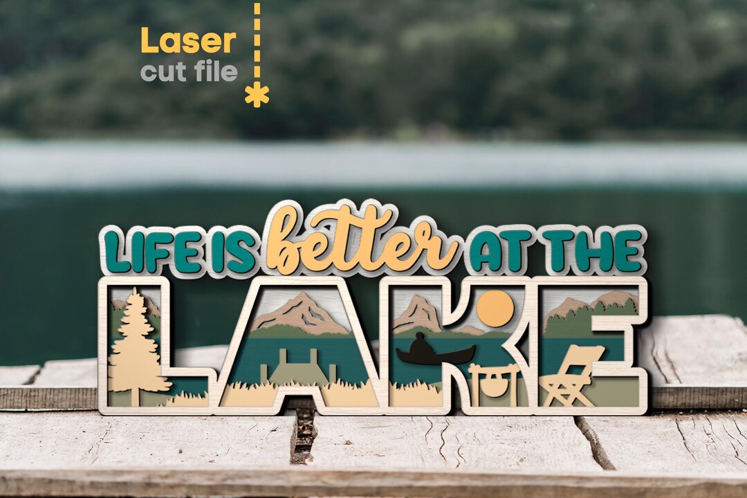 Life Quote SVG. Laser Cut File for Glowforge, Life is Better at the ...