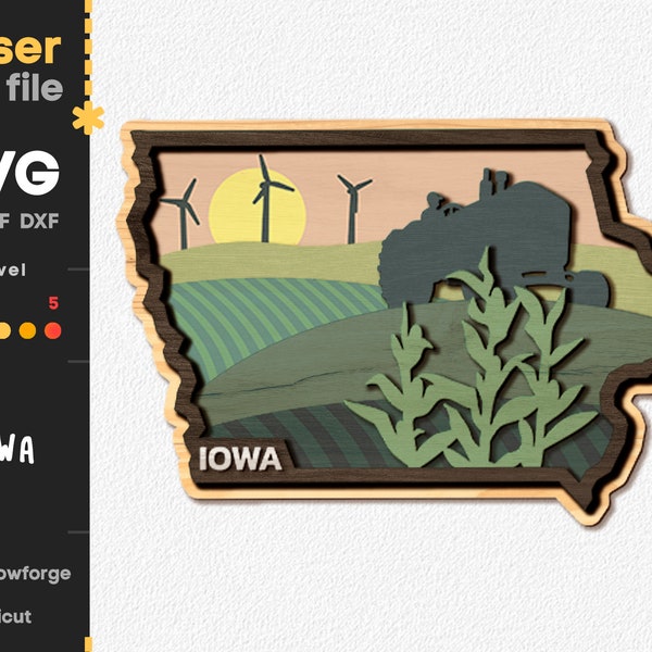 Iowa Svg - Etsy