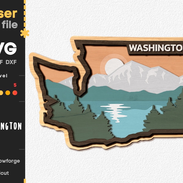 Laser Cut Files Washington - Etsy