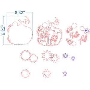 Pumpkin SVG. Laser Cut File for Glowforge, Thanksgiving Day Hello Fall ...