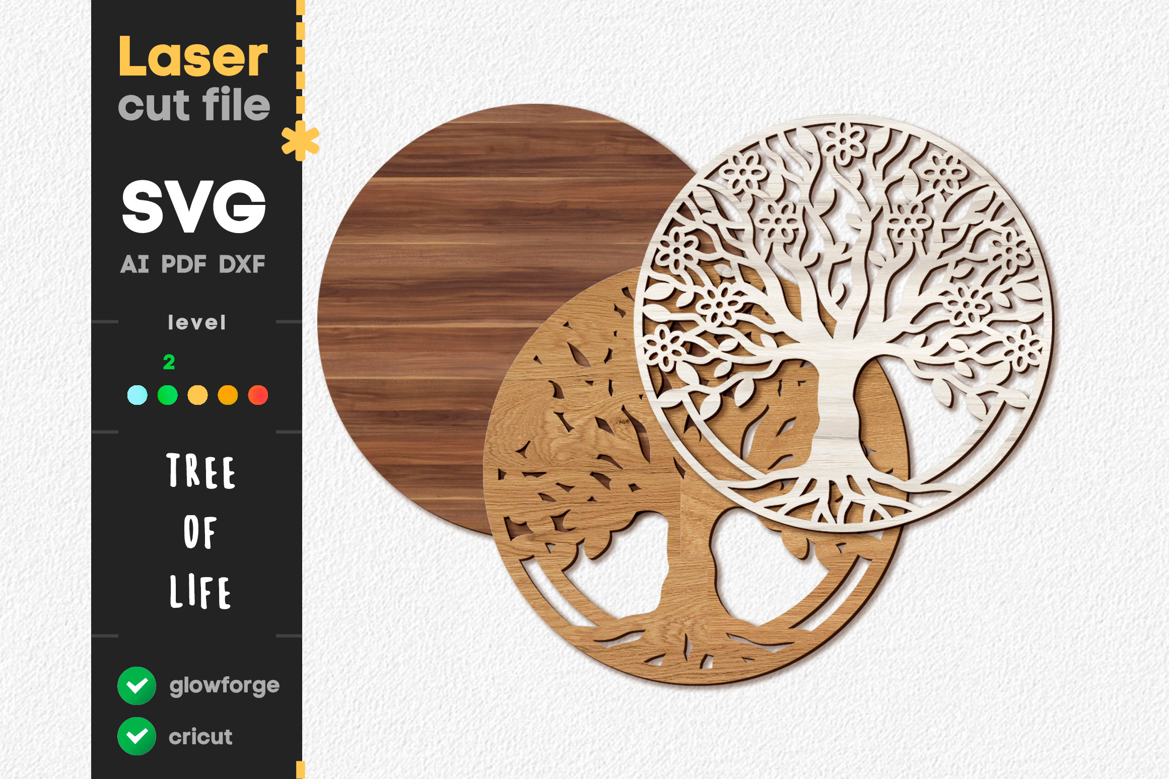 Tree of Life SVG . Laser Cut File for Glowforge Cricut Tree - Etsy ...