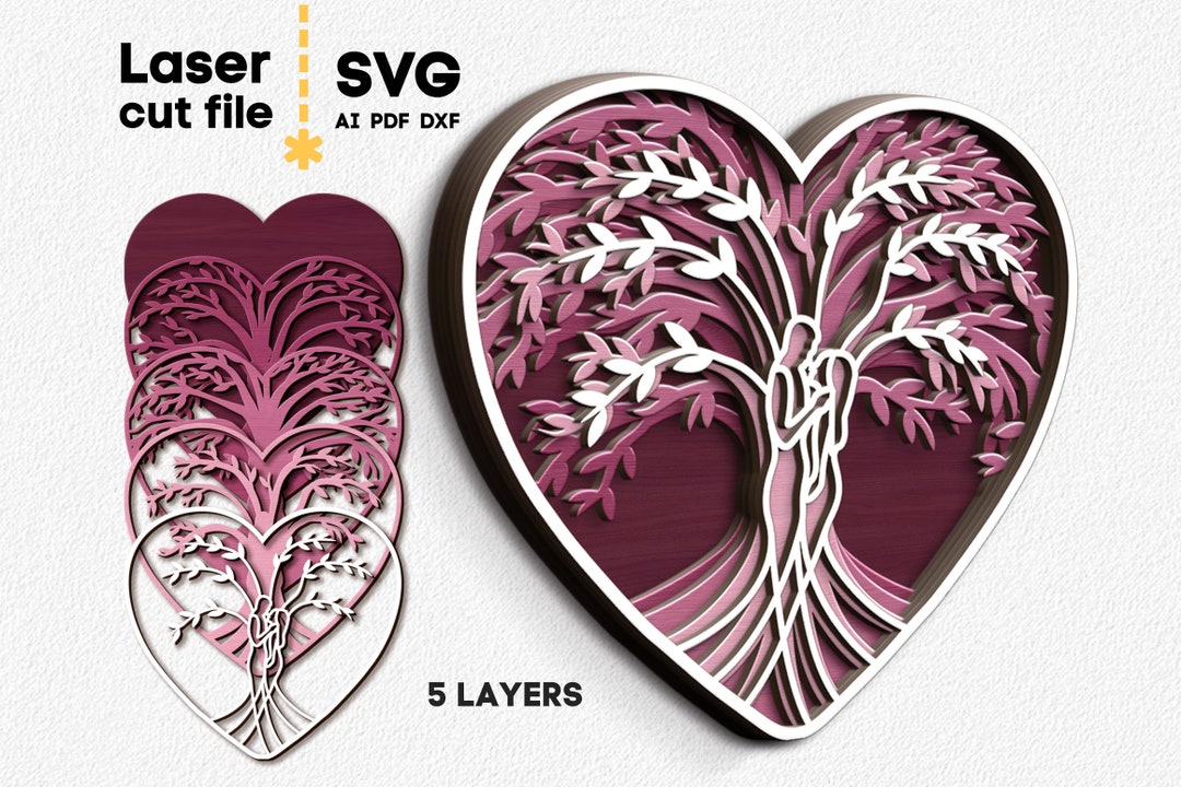 Tree of Life SVG. Laser Cut File for Cricut Glowforge Tree - Etsy Australia