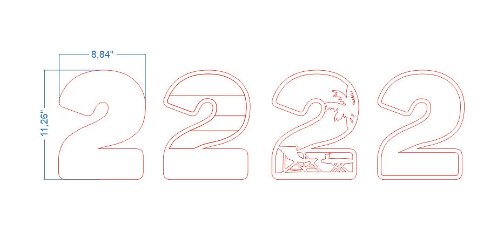 Alphabet Numbers SVG. Laser Cut File for Glowforge Cricut - Etsy