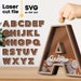 Alphabet Piggy Bank SVG Laser Cut File for Glowforge Name Coin Bank ...