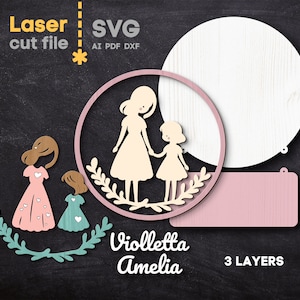 Girl Baby Name Sign SVG Bundle. Laser Cut File for Glowforge, Girl Name ...