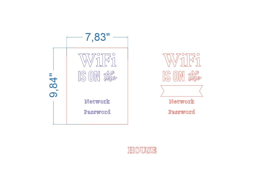 WIFI Sign Svg Bundle Laser Cut File for Glowforge Cricut. Wi - Etsy Canada