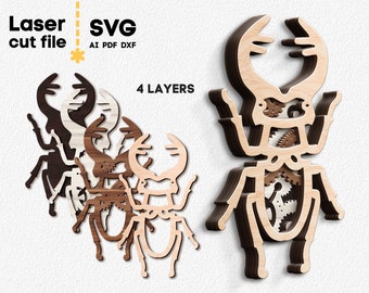 Beetle Laser Cut File - Etsy