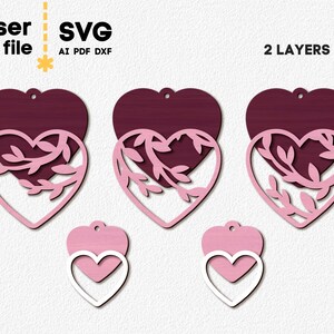 Tree of Life SVG. Laser Cut File for Cricut, Glowforge Ornament Silhouette Layered Valentine's ...