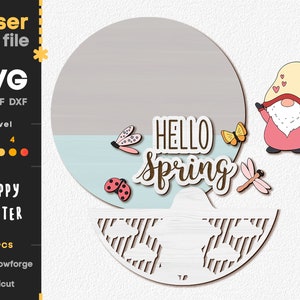 Easter Spring SVG Bundle. Laser Cut File for Glowforge Cricut, Gnome ...