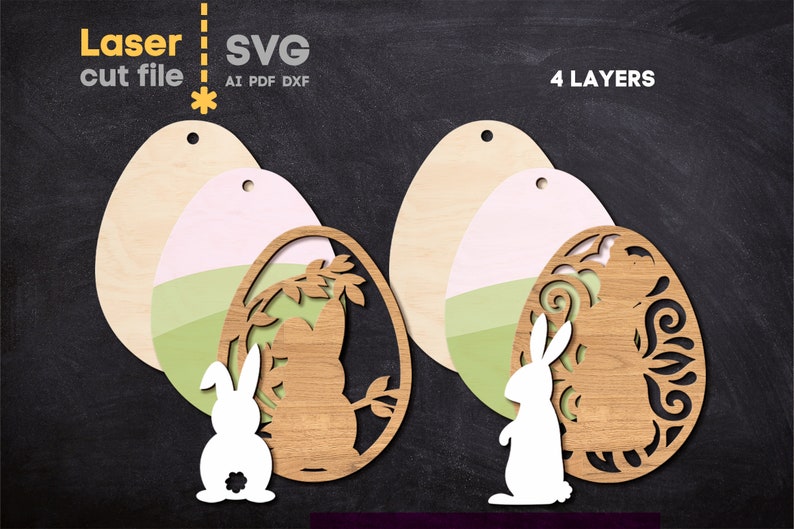 Easter Egg Stand SVG Laser Cut File for Glowforge Cricut - Etsy