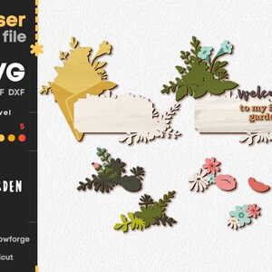 Spring SVG Bundle. Laser Cut File for Glowforge Cricut - Etsy