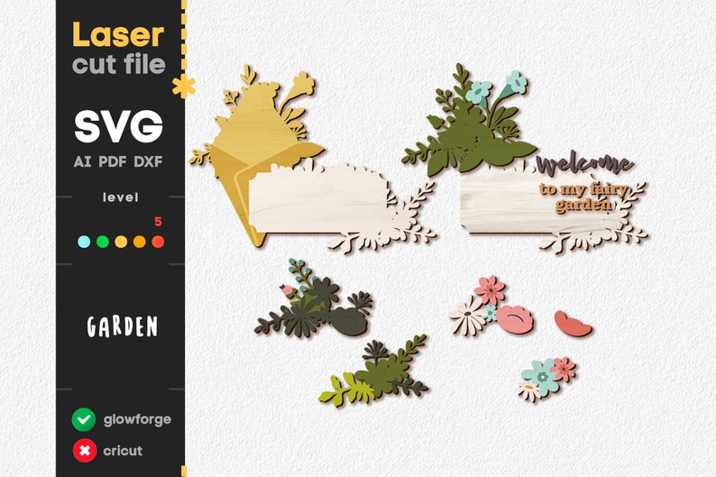 Spring SVG Bundle. Laser Cut File for Glowforge Cricut - Etsy
