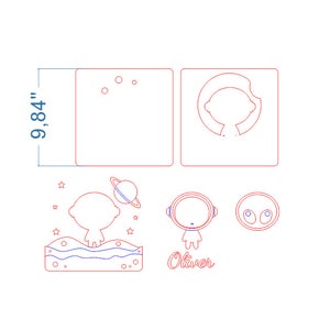 Aliens Baby Name Sign SVG Bundle. Laser Cut File for Glowforge ...