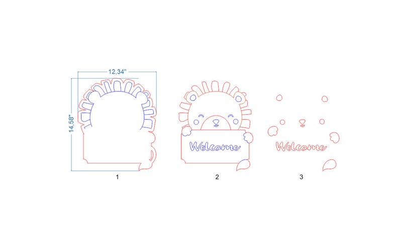Baby Name Sign SVG Bundle. Laser Cut File for Glowforge Set - Etsy