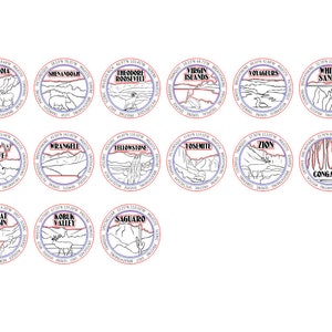 63 USA National Parks SVG Bundle. Laser Cut File for Glowforge, Nature ...
