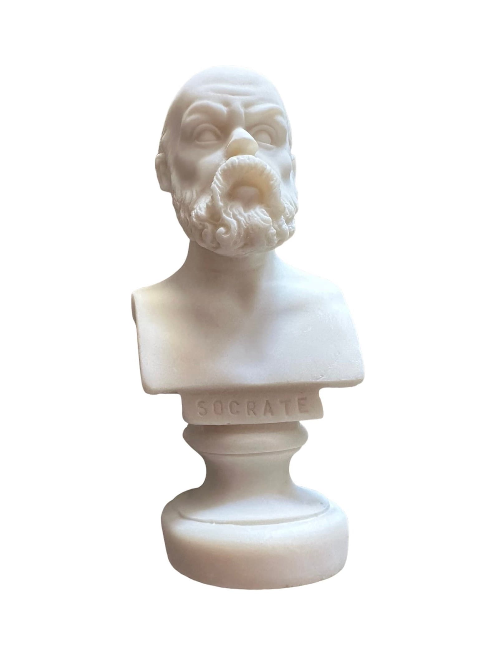 Socrates Statue Alabaster - Etsy