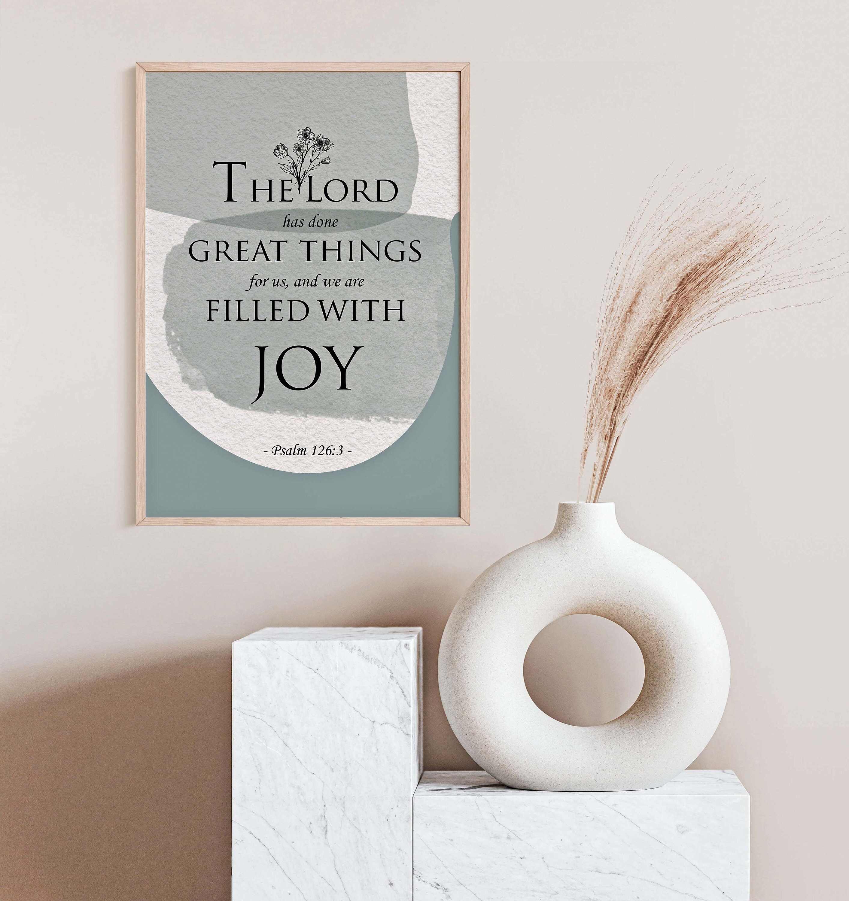 Psalm 126:3 Artwork the Lord Has Done Great Things Bible - Etsy