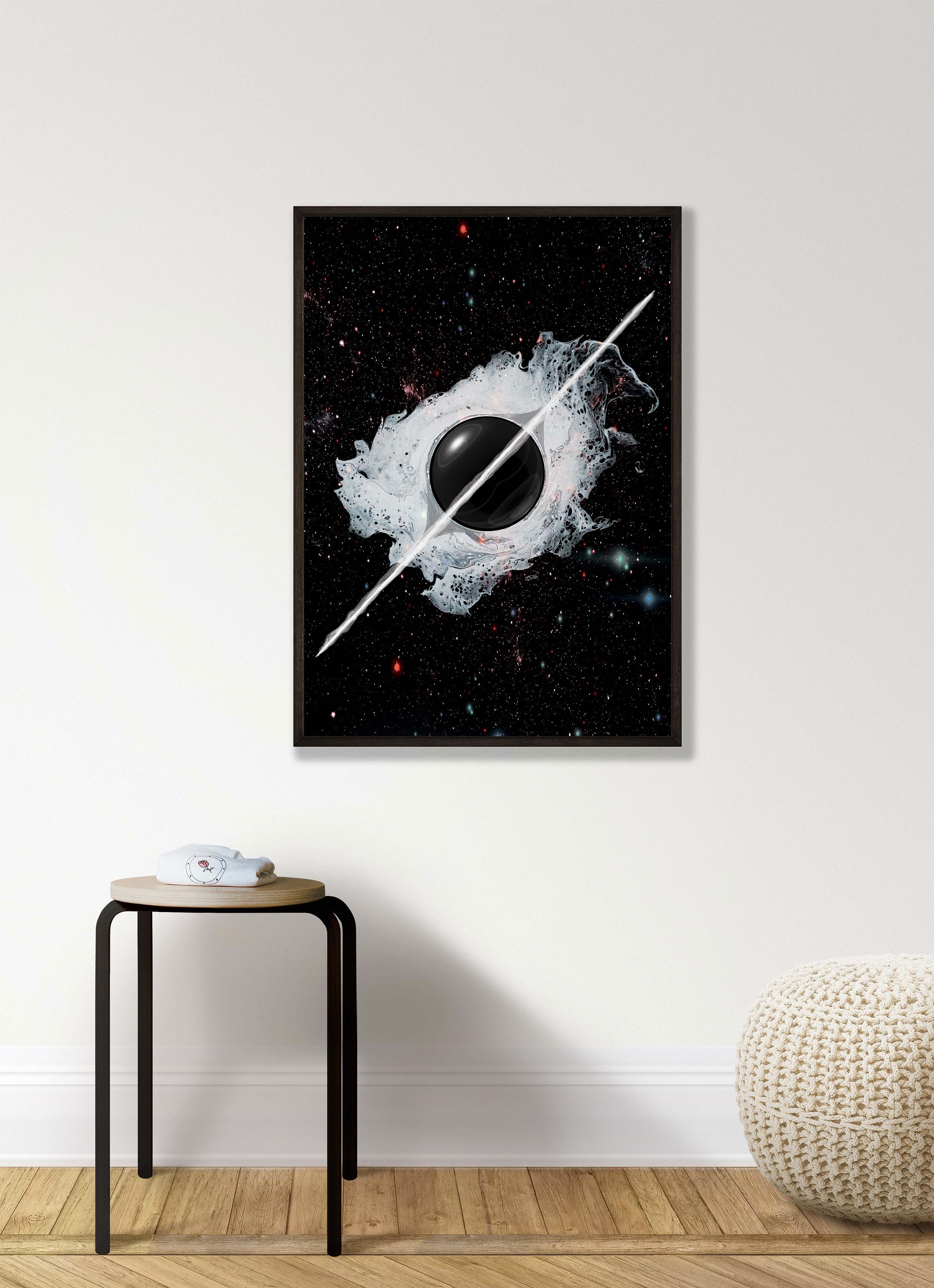 Space Art, Black Hole 1, Astronomy Poster, Cosmic Space Science Instant ...
