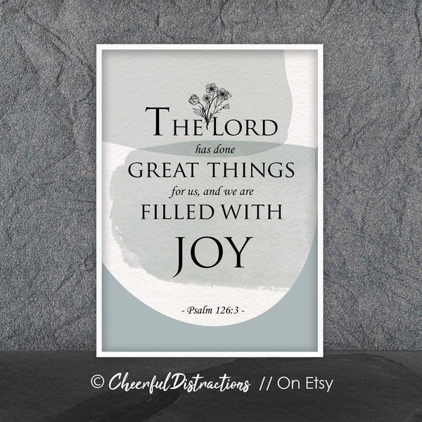 Psalm 126 3 - Etsy
